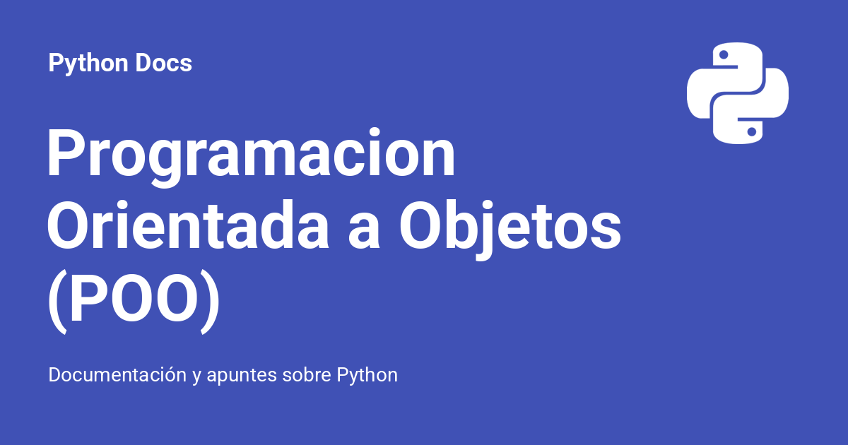 Programacion Orientada A Objetos Poo Python Docs 6158