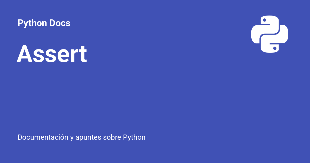 Assert Python Docs 0763
